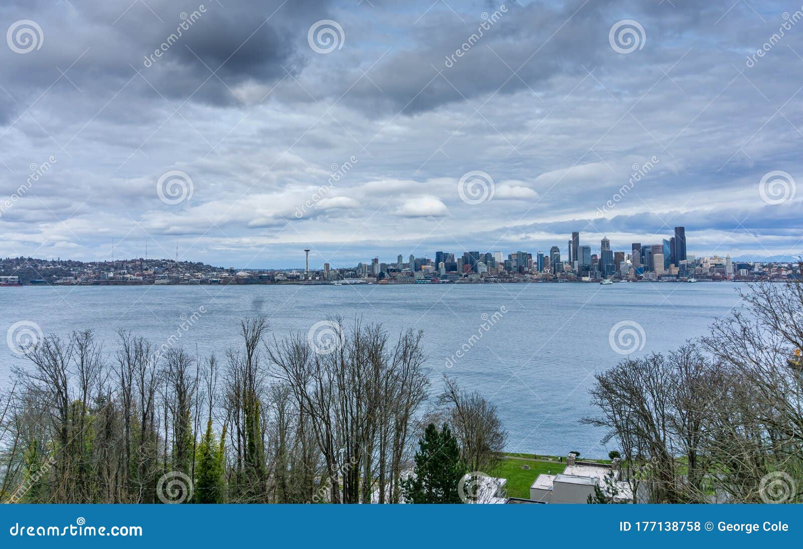 Seattle Below Storm Clouds 2 Stock Photo - Image of weather, buildings ...
