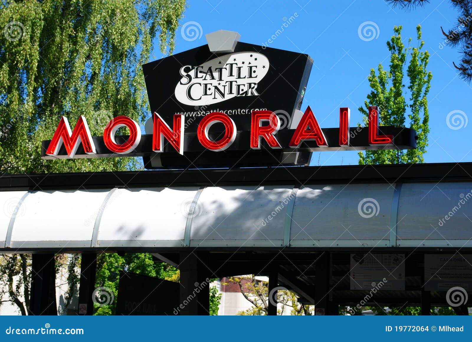 Seattle Center Monorail editorial stock image. Image of monorail - 19772064