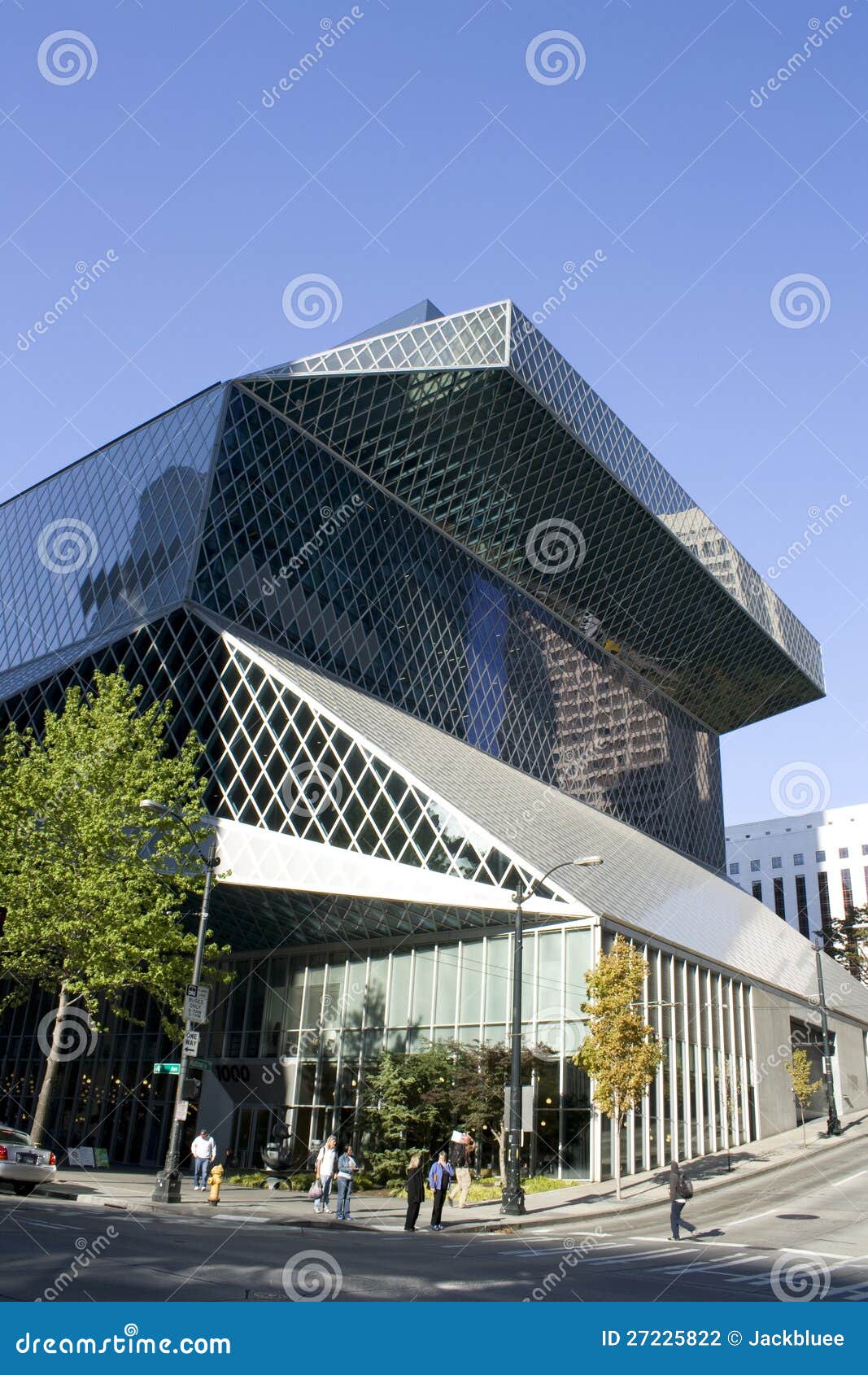 Seattle Central Library editorial photography. Image of investments ...