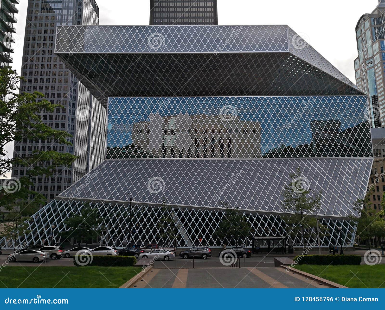 Seattle Central Library - in Seattle, USA Stock Photo - Image of visit ...