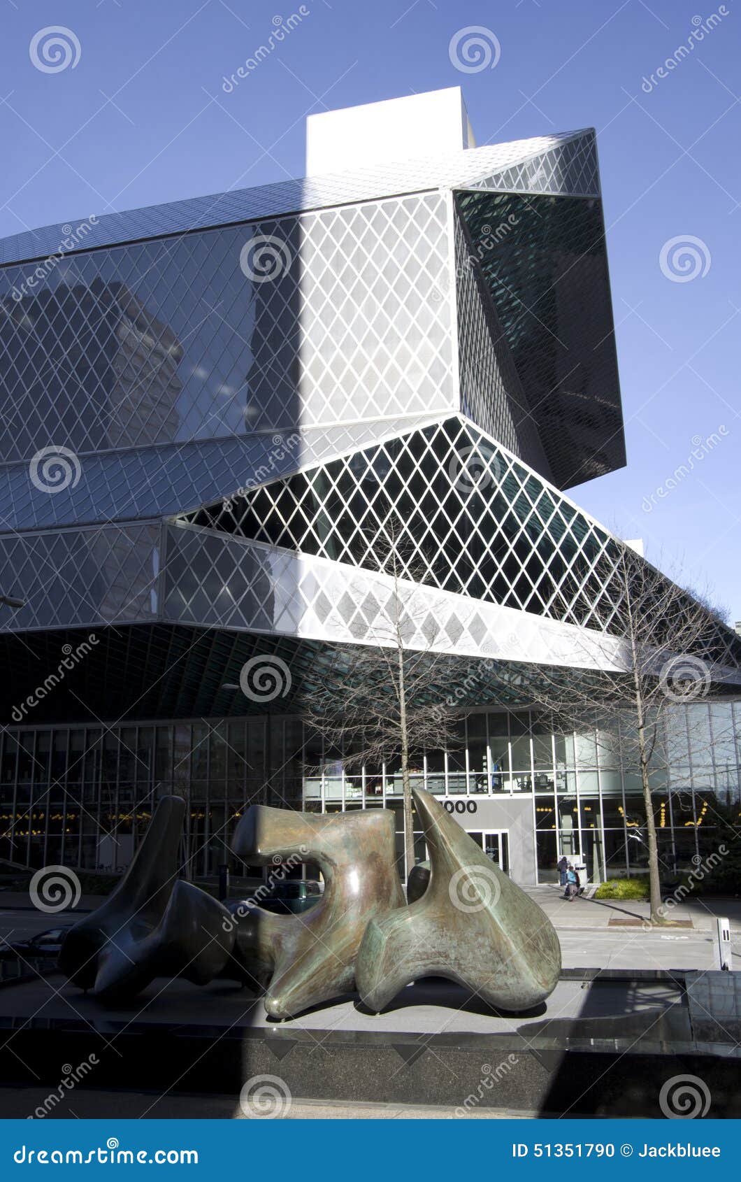 Seattle Central Library editorial image. Image of grids - 51351790