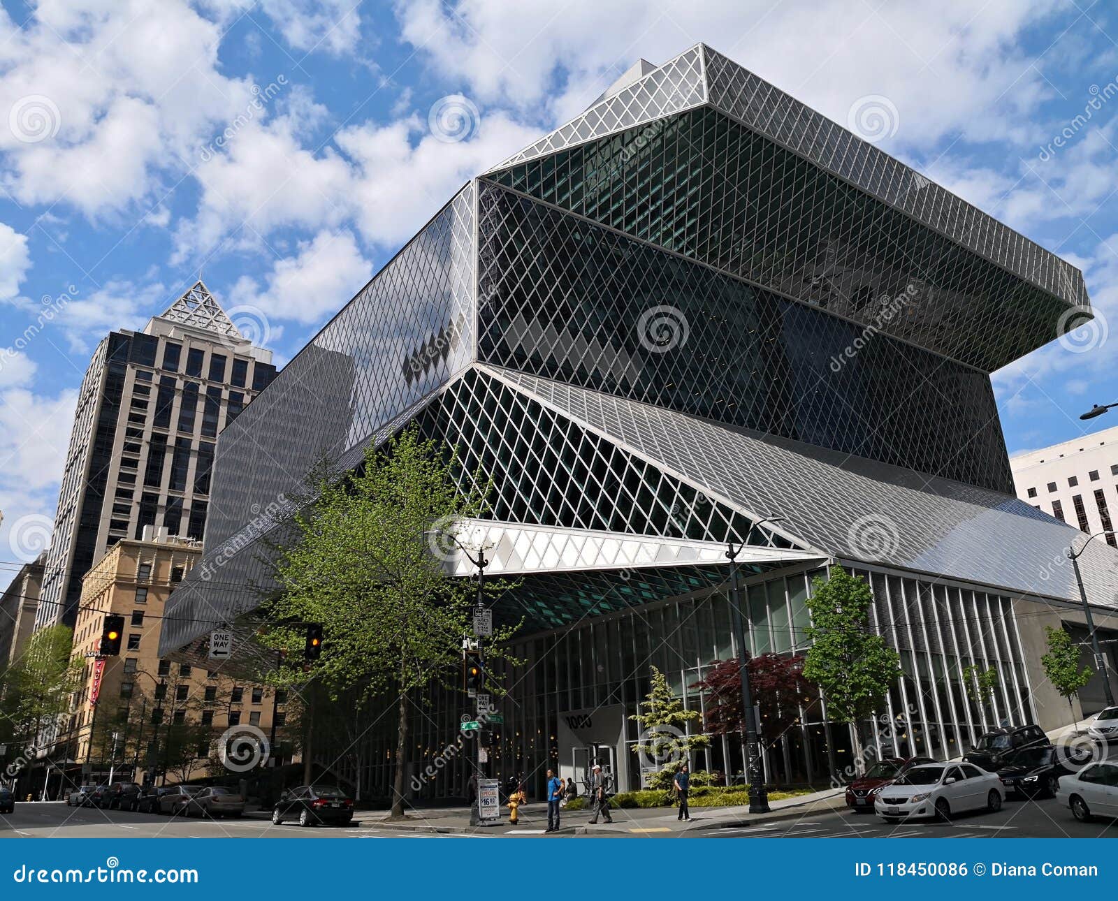 Seattle Central Library - Seattle, USA Editorial Photo - Image of ...