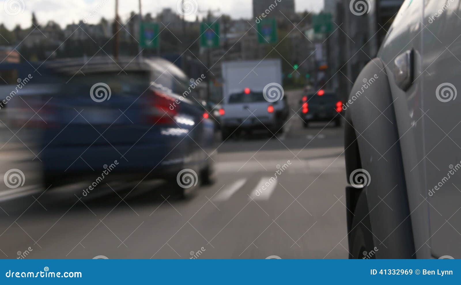 Seattle City Driving Time Lapse Stock Video - Video of commuter ...