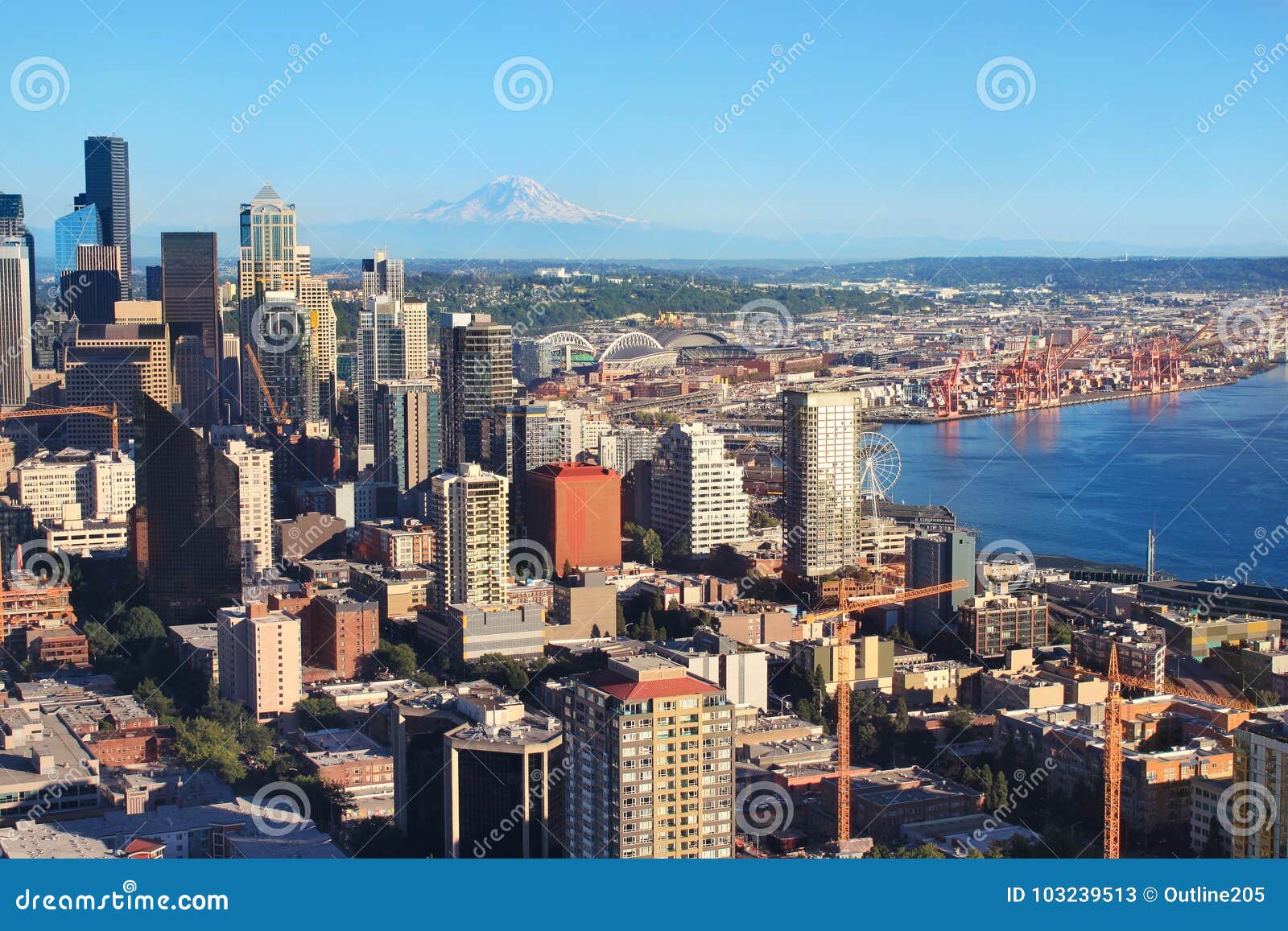 Seattle city view stock image. Image of cityscape, buildings - 103239513