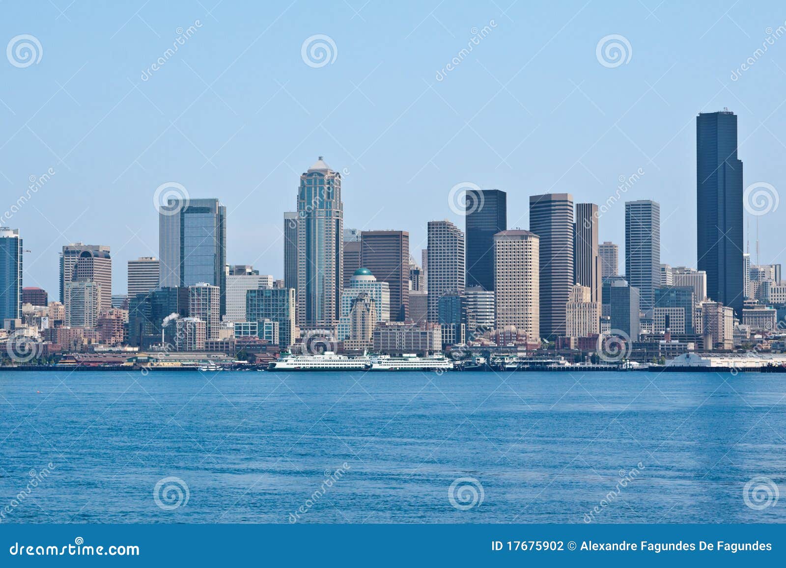 Seattle Cityscape stock photo. Image of america, states - 17675902