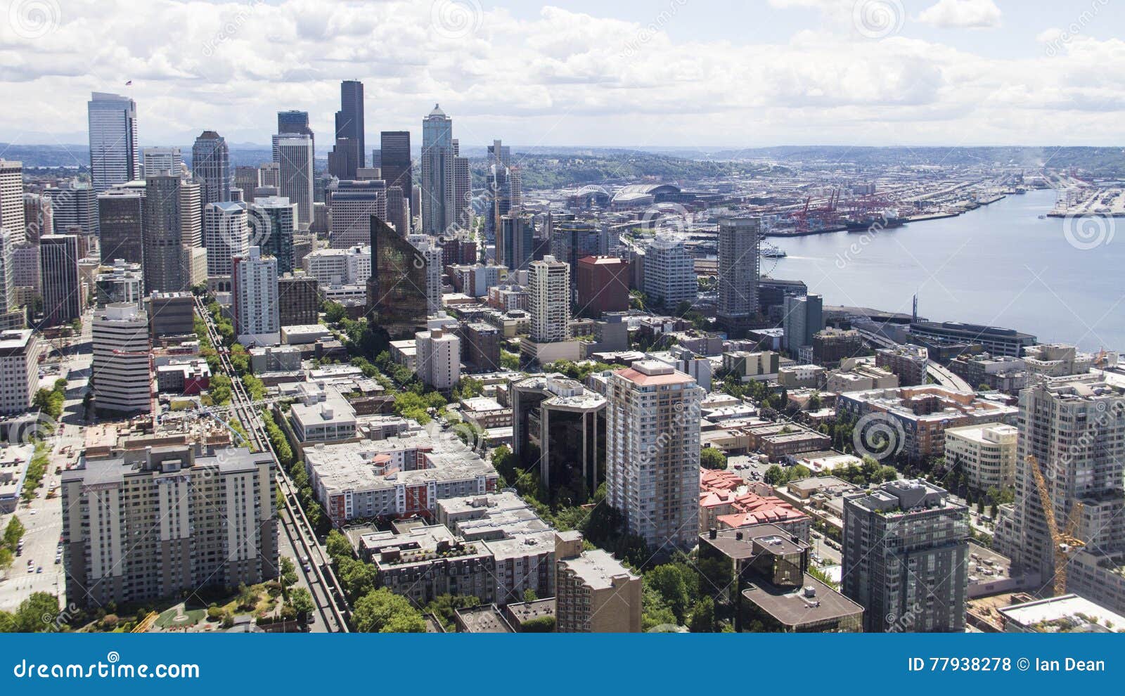 Seattle Cityscape stock photo. Image of skyline, seattle - 77938278
