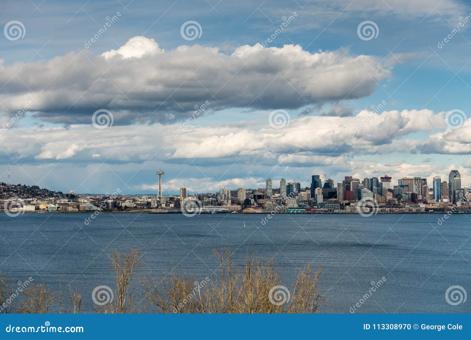 Seattle and Clouds 3 stock photo. Image of travel, landscape - 113308970