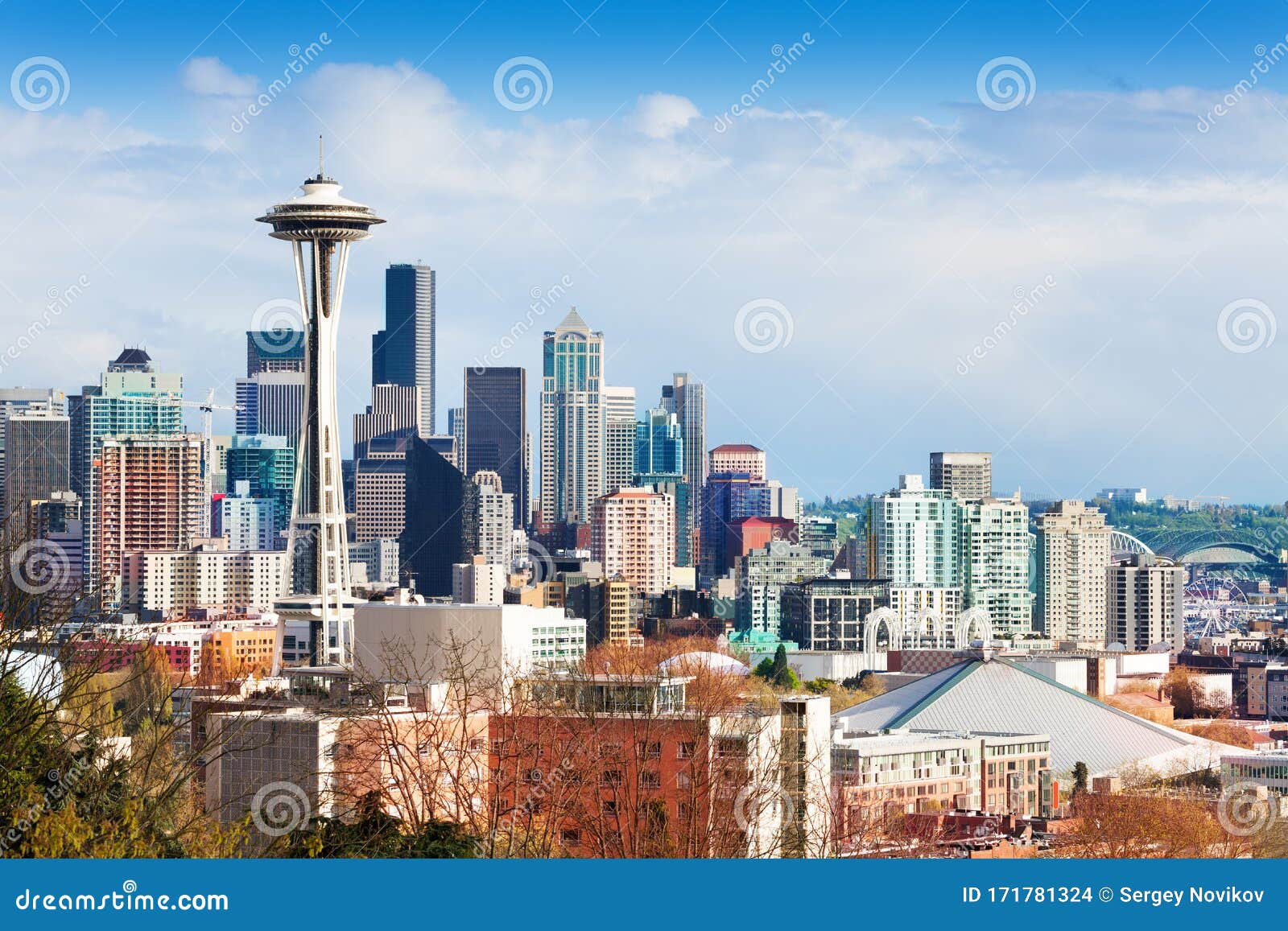Seattle Downtown Buildings from Queen Anne Hill Editorial Stock Image ... Seattle Downtown Buildings from Queen Anne Hill Editorial Stock Image ...