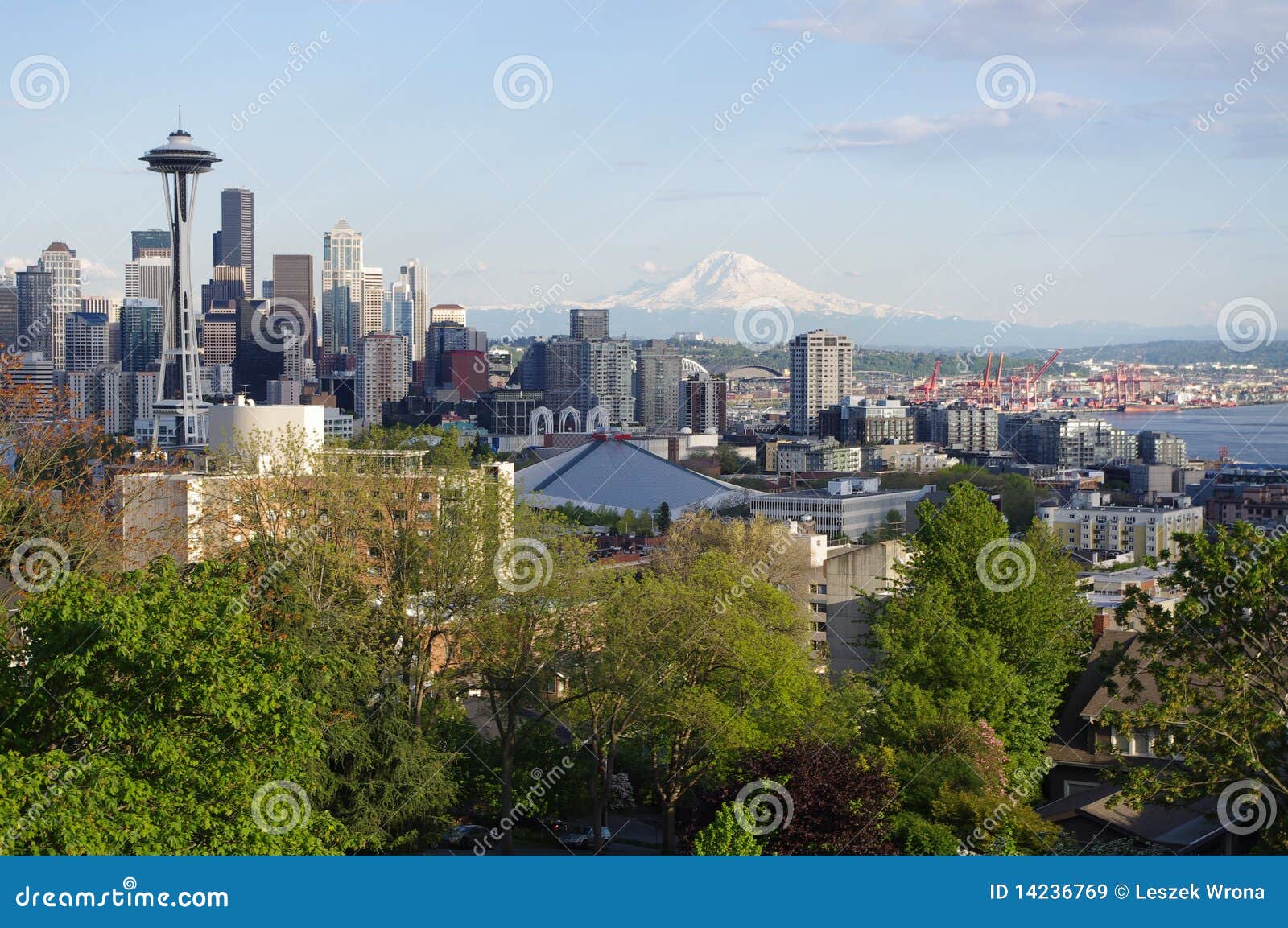 Seattle, the Emerald City of the Northwest Stock Image - Image of ...