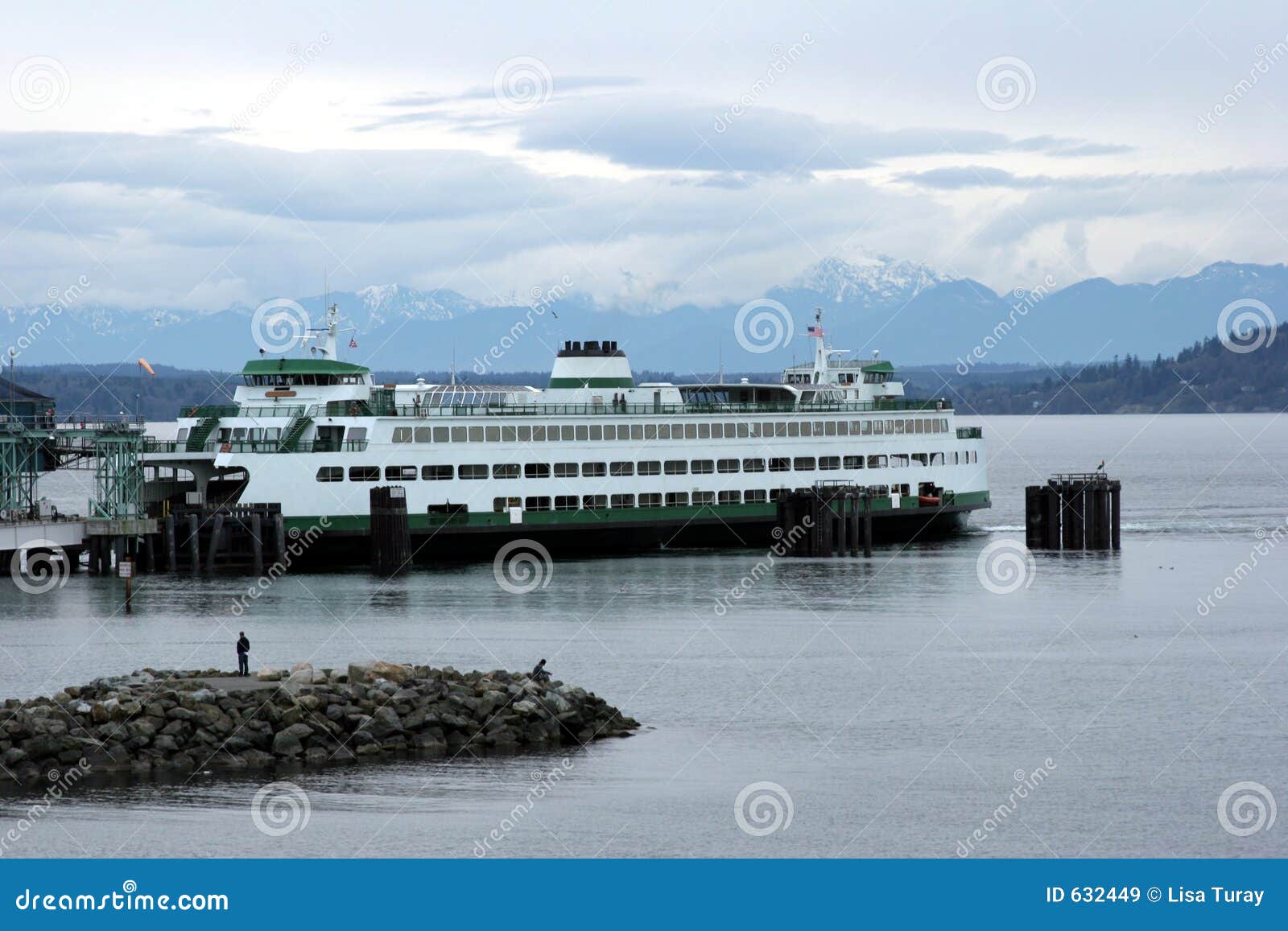 Seattle Ferry stock image. Image of ship, postcard, destination - 632449