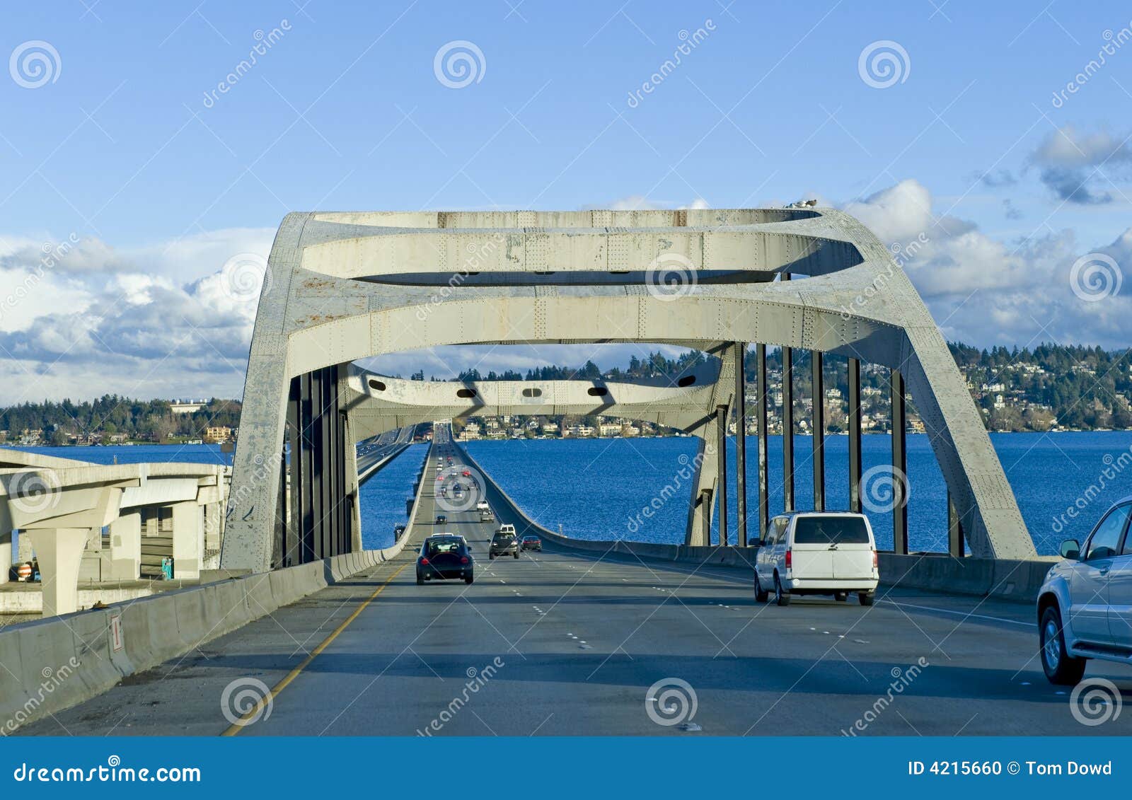 Seattle Floating Bridge stock photo. Image of floating - 4215660