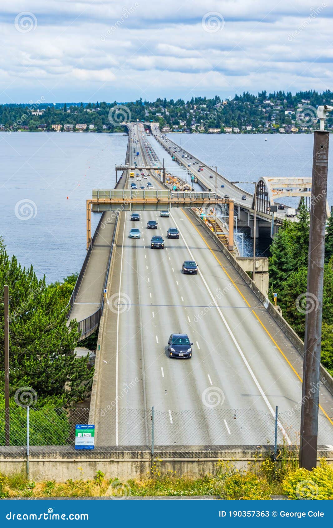 Seattle Floating Bridges stock image. Image of pacific - 190357363