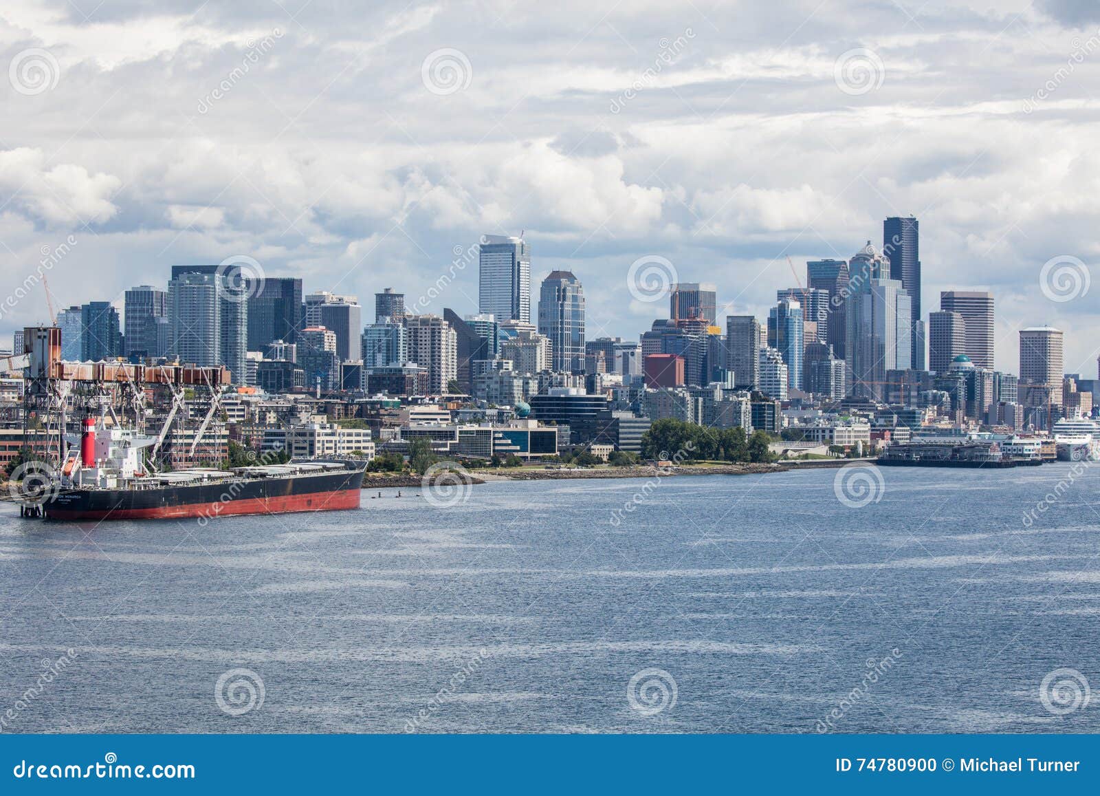 Seattle Harbor editorial image. Image of captain, carrier - 74780900