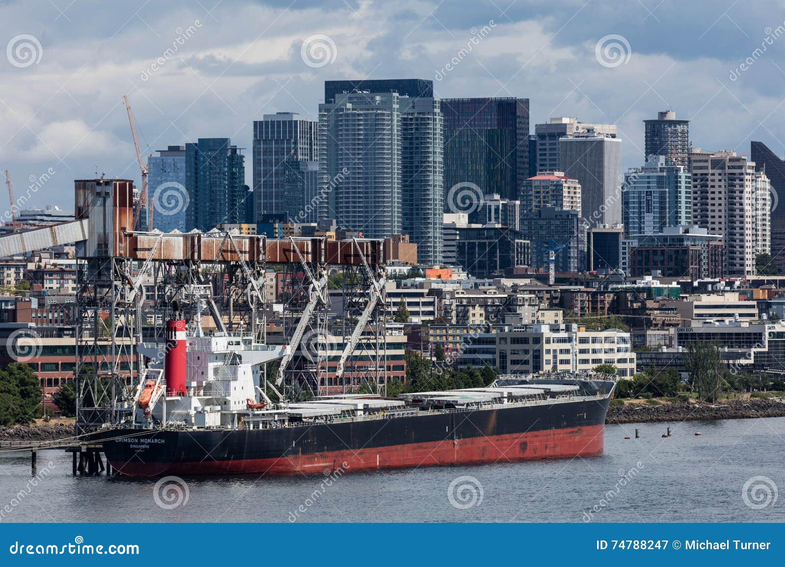 Seattle Harbor editorial photography. Image of marina - 74788247