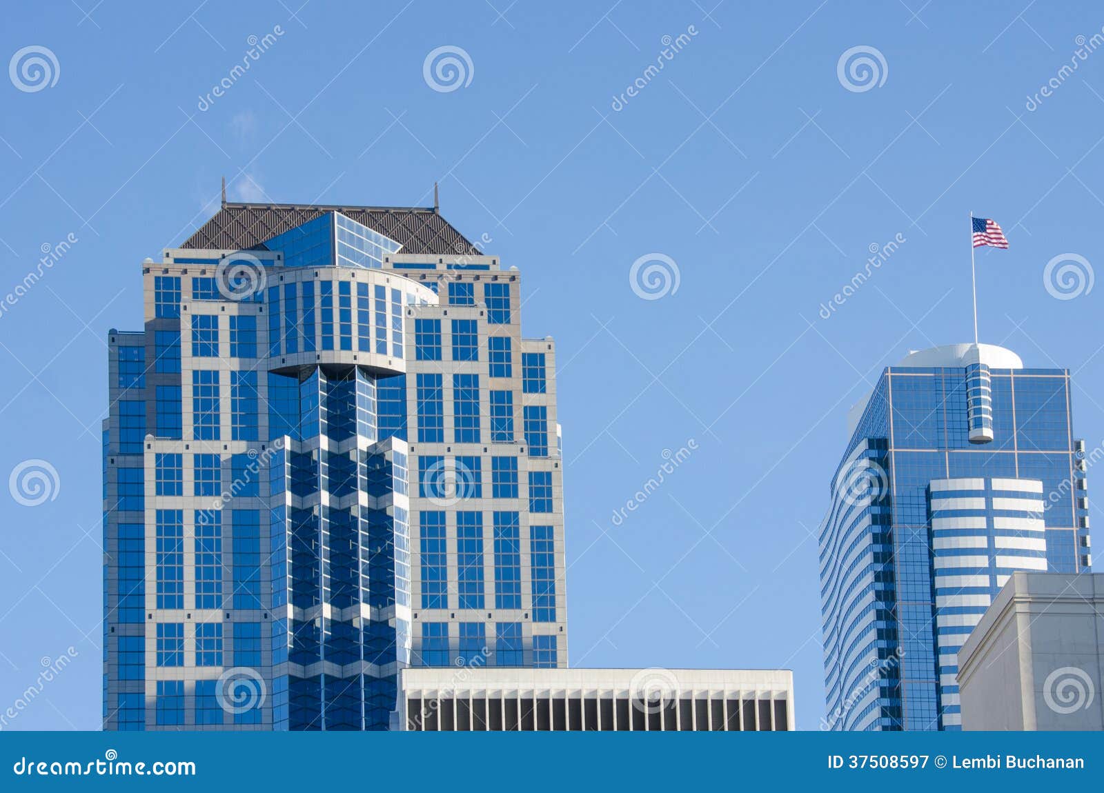 Seattle High-rise Office Buildings Editorial Photography - Image of ...