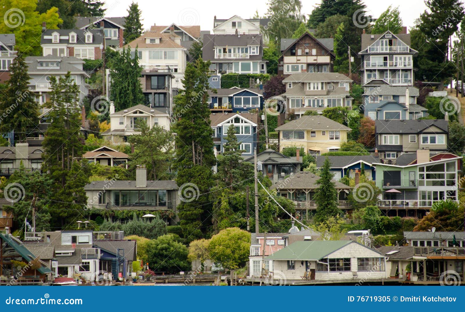 Seattle Hills Near University District Stock Image - Image of montlake ...