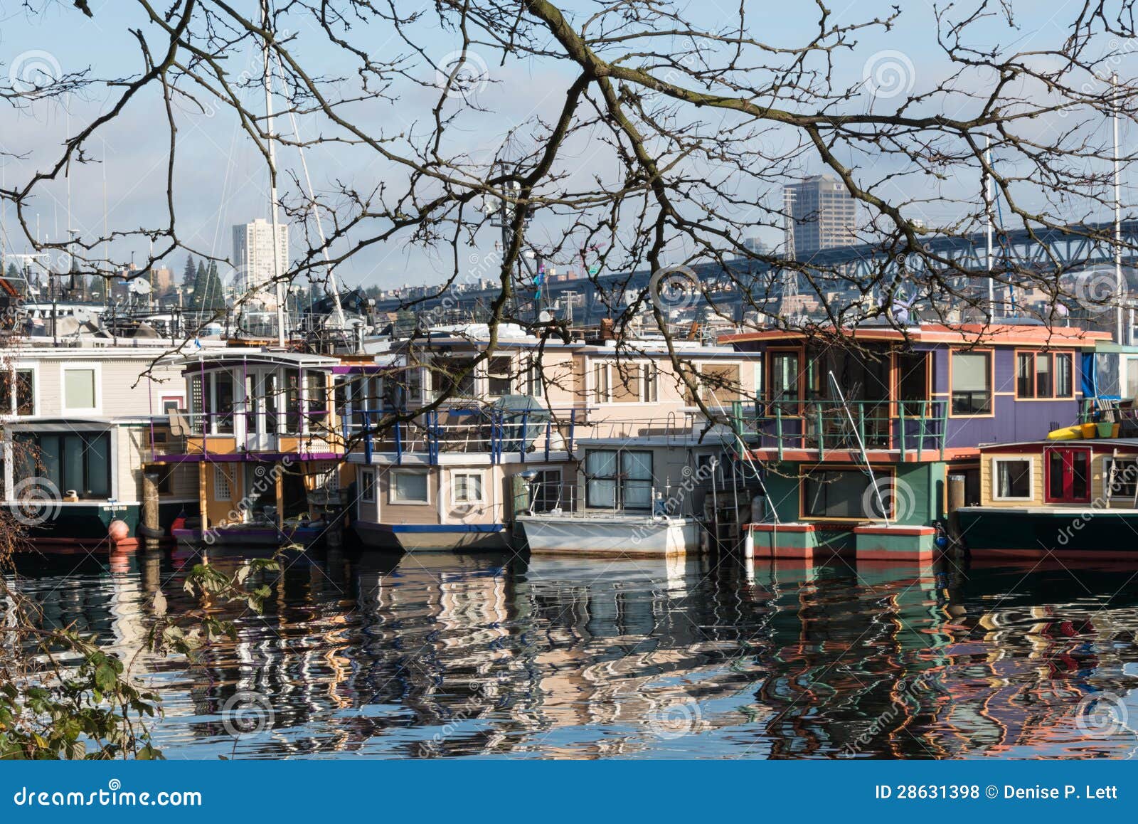 Seattle House Boats Floating Homes Editorial Stock Photo - Image of ...