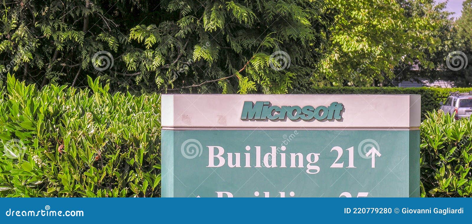 SEATTLE - JULY 23, 2006: Microsoft Headquarters Signs. Microsoft is a ...
