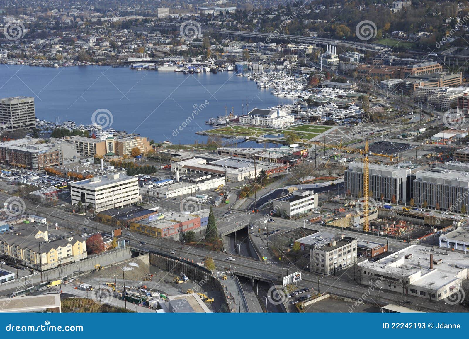Seattle, Lake Union editorial stock photo. Image of modern - 22242193