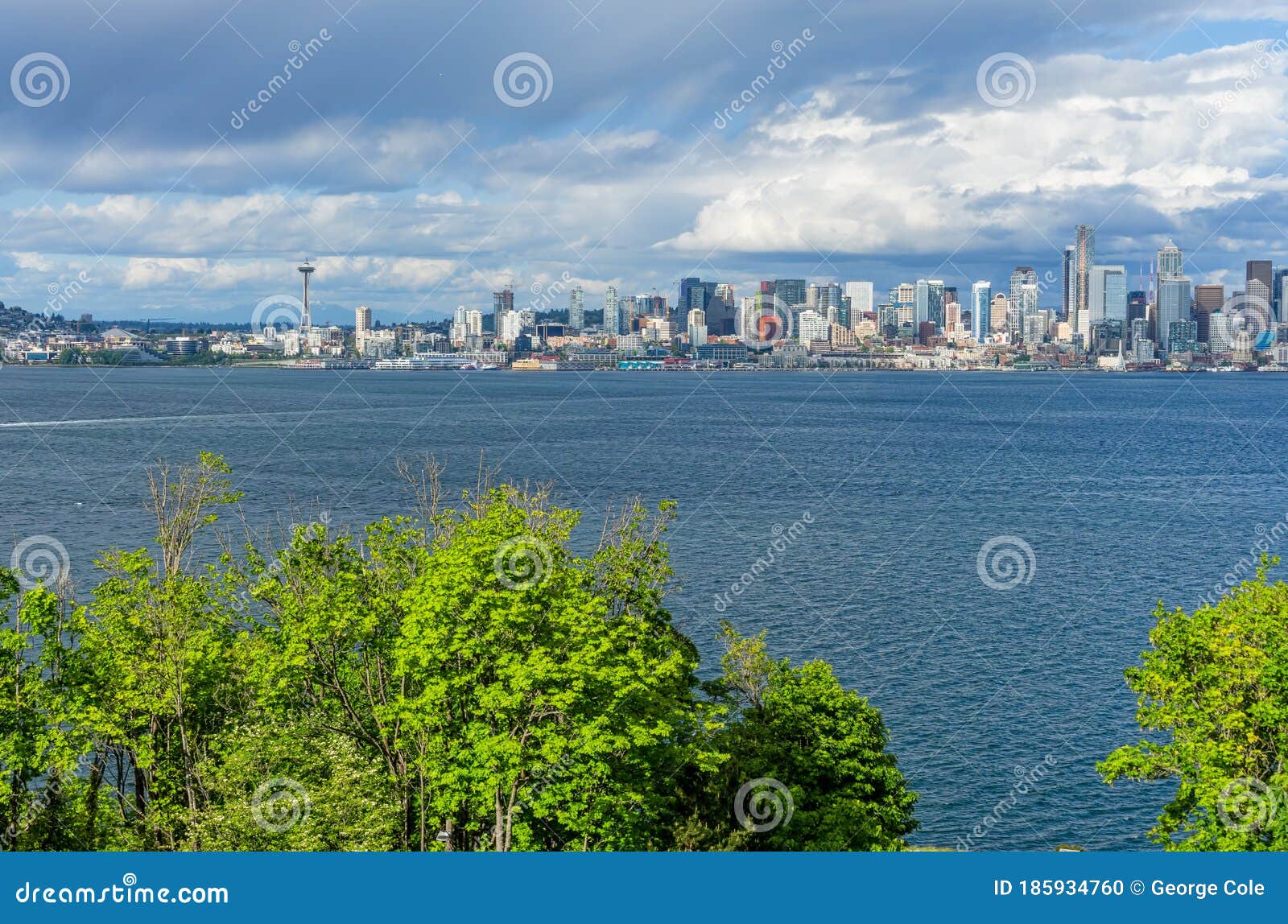 Seattle Lookout View stock photo. Image of skyscrapers - 185934760