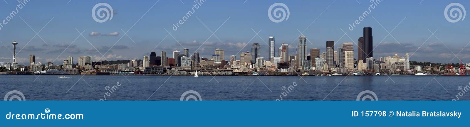 Seattle panorama stock photo. Image of panoramic, attraction - 157798
