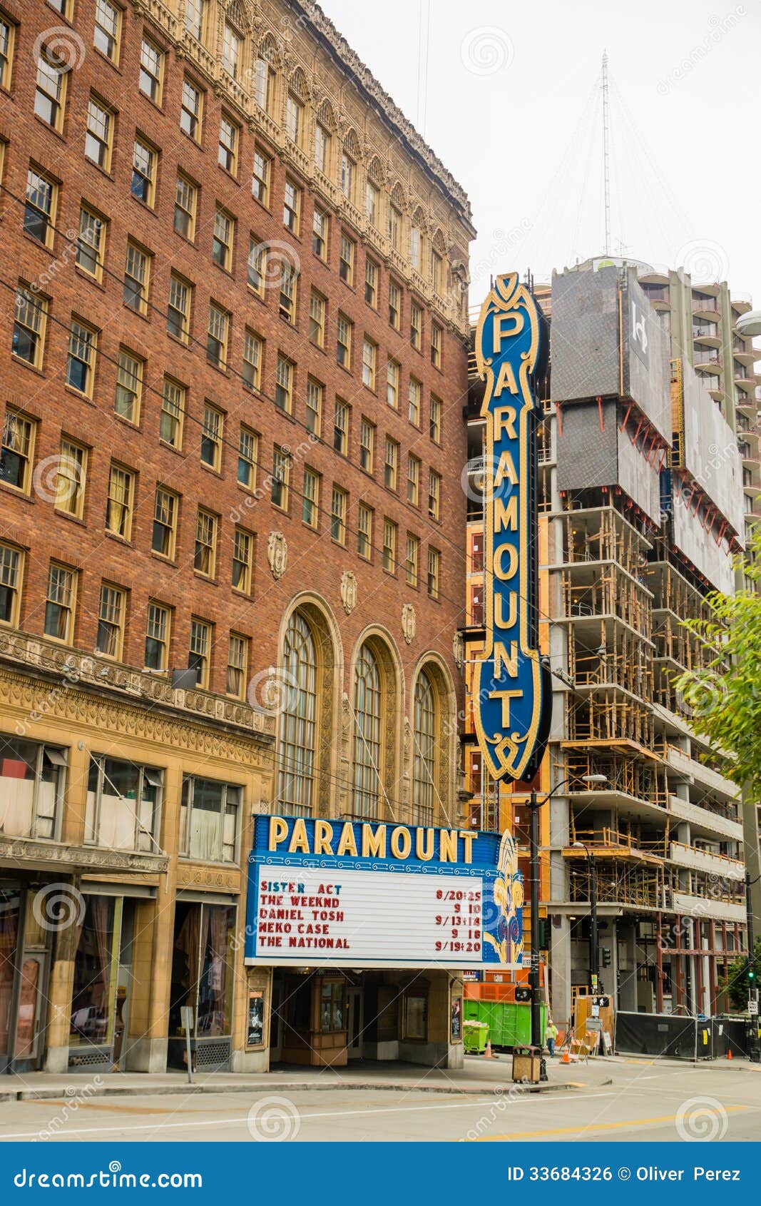 Seattle Paramount photo éditorial. Image du architecture - 33684326