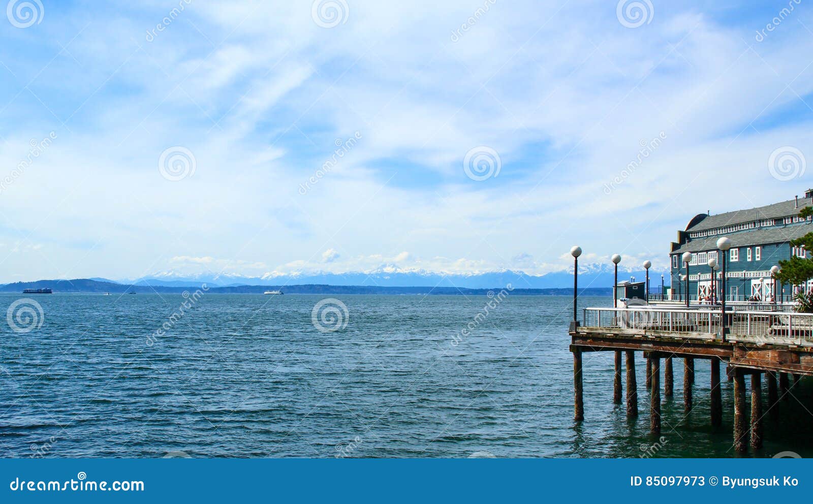 Seattle pier stock image. Image of northwest, ocean, peaceful - 85097973