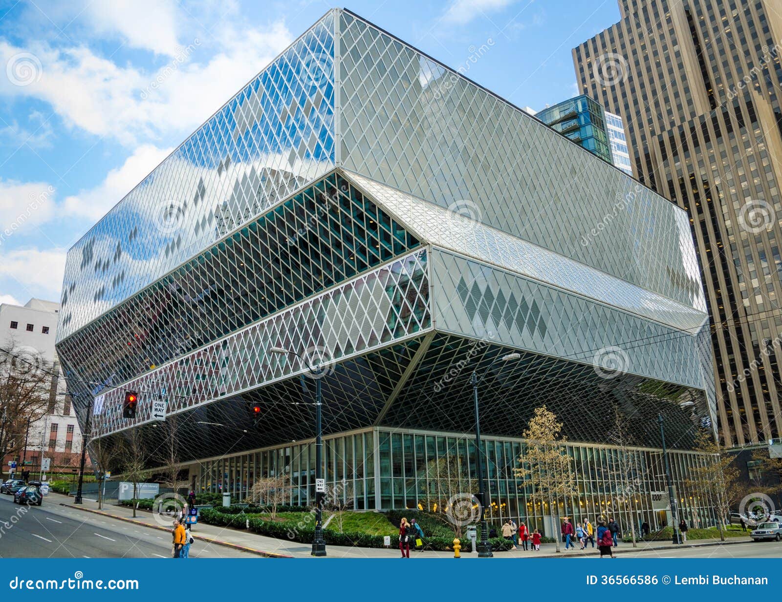 Seattle Public Library Interior Elevators Editorial Image ...