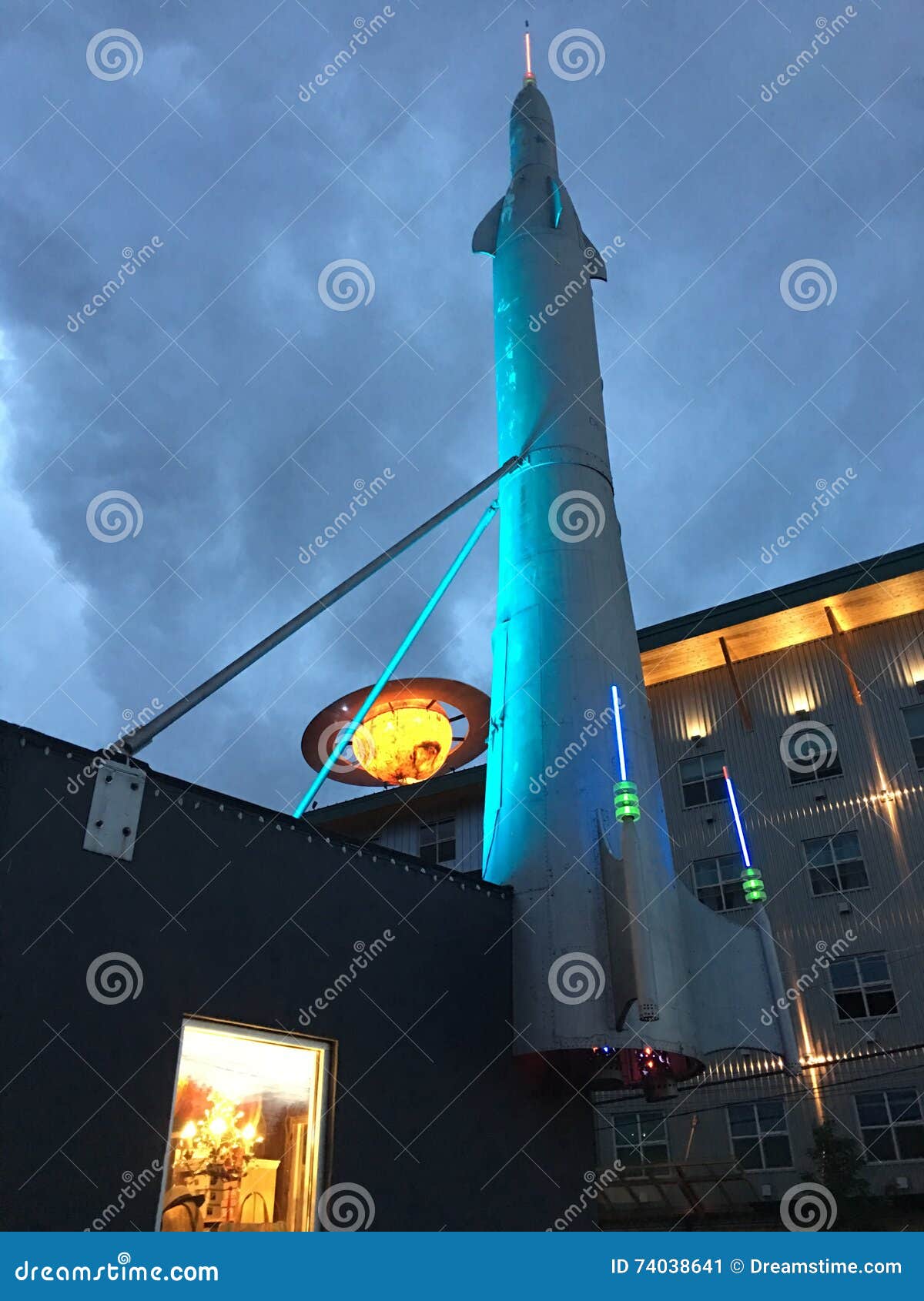 Seattle rocket stock image. Image of fremont, rocket - 74038641