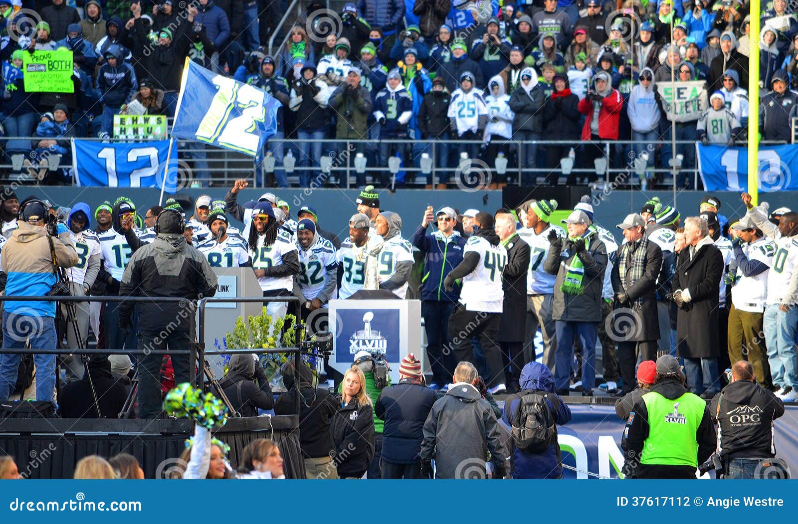 Seattle Seahawks Victory Celebration Editorial Photography - Image of ...