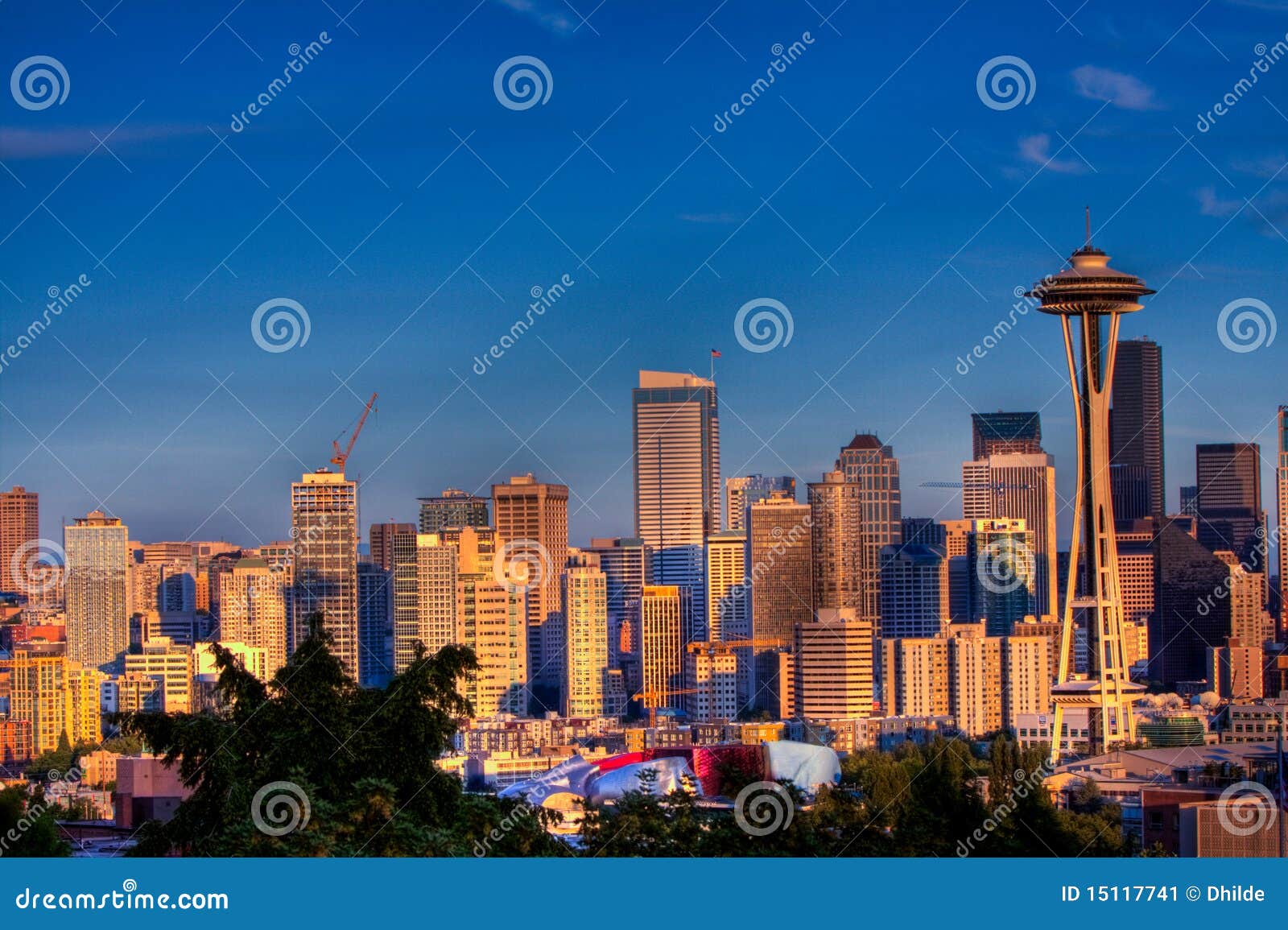 Seattle Skyline stock image. Image of northwest, park - 15117741