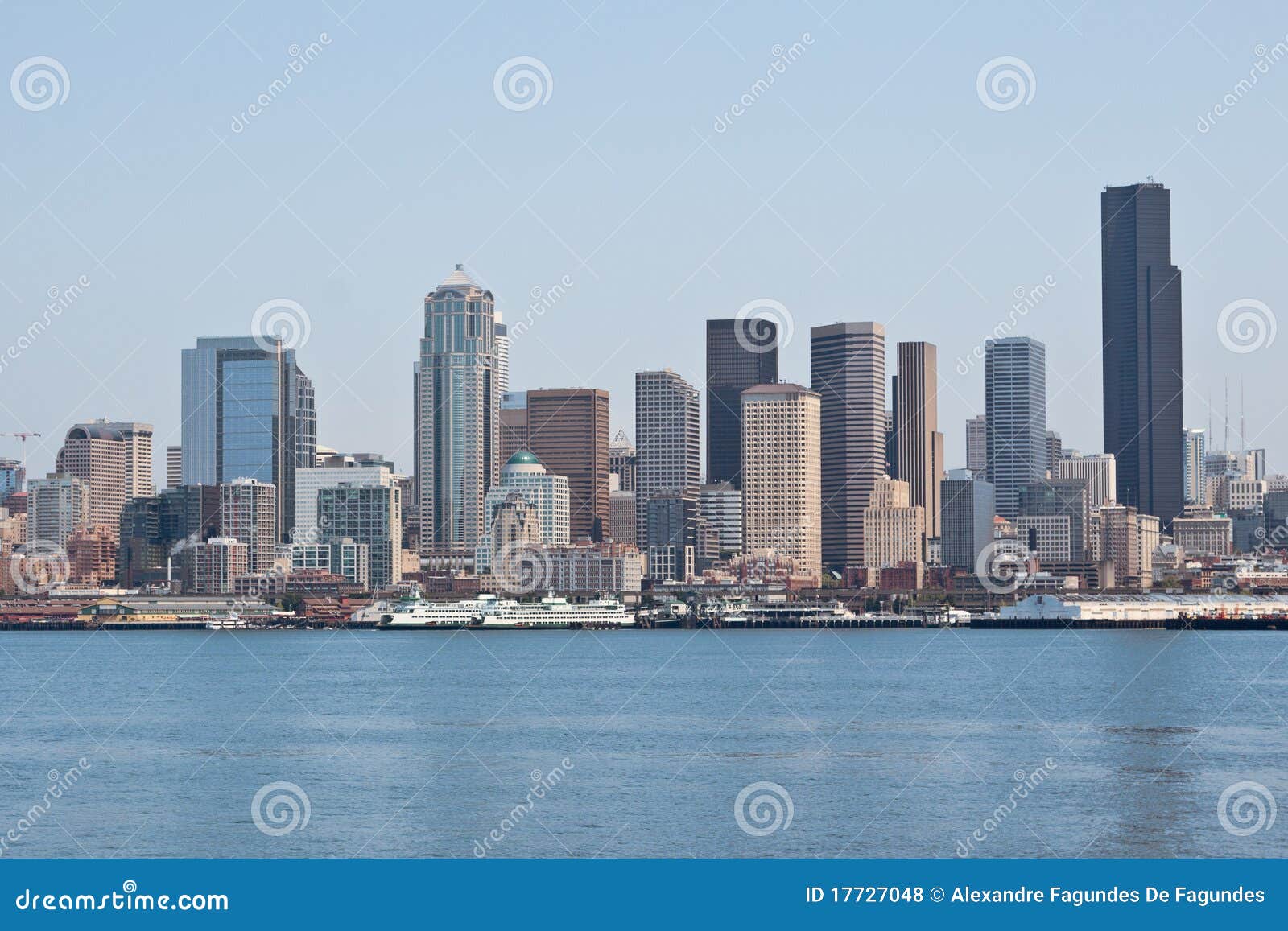 Seattle Skyline stock photo. Image of buildings, glass - 17727048