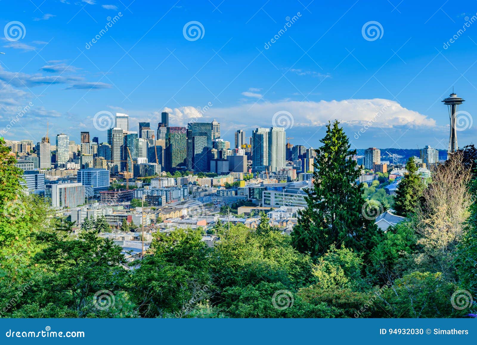 Seattle Skyline stock photo. Image of park, clear, northwest - 94932030