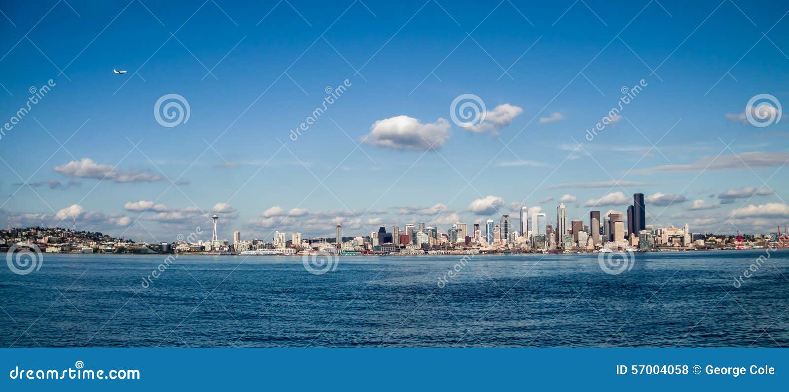 Seattle Skyline Panorama stock photo. Image of water - 57004058