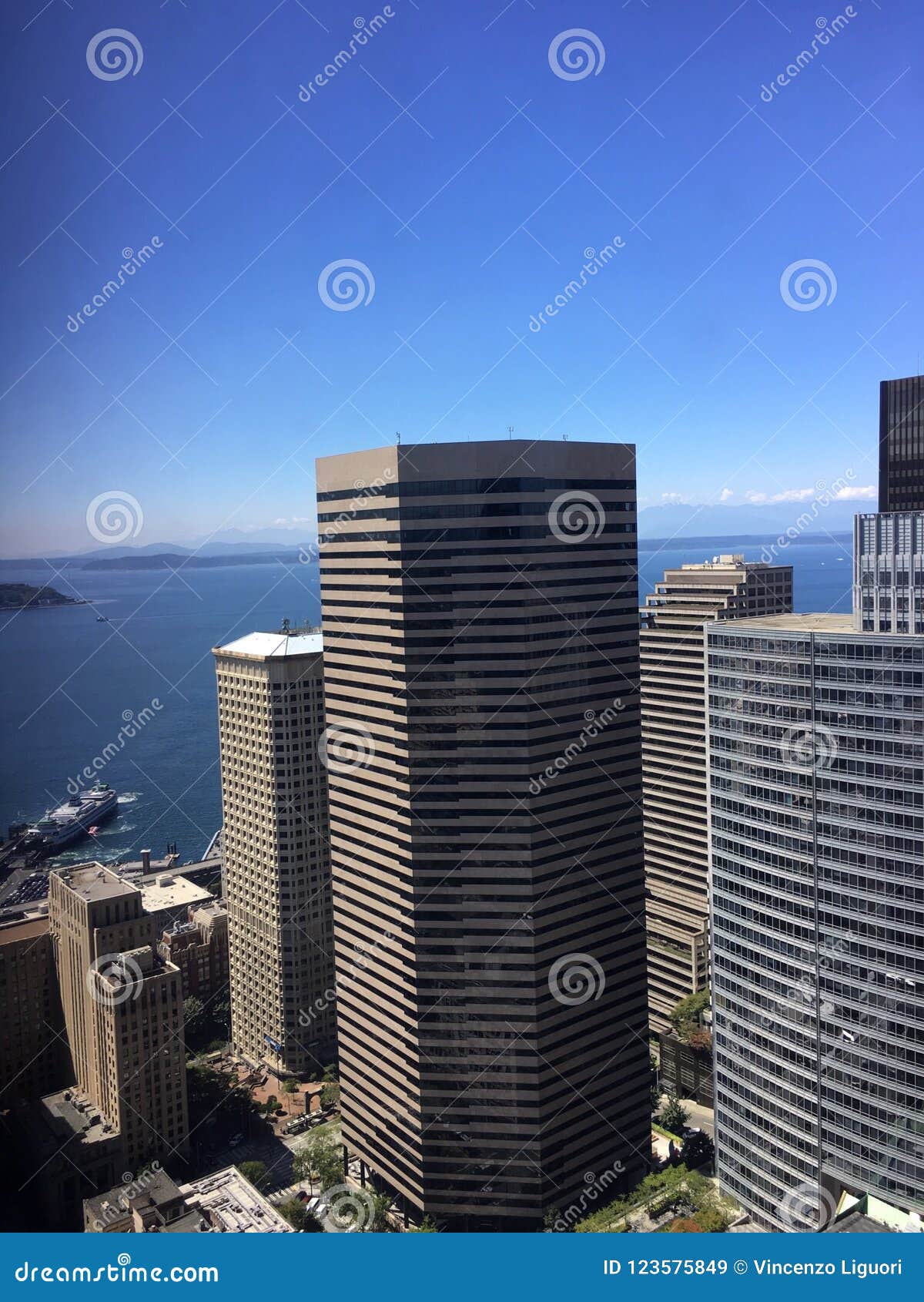 Seattle Skyline stock image. Image of seattle, skyscraper - 123575849