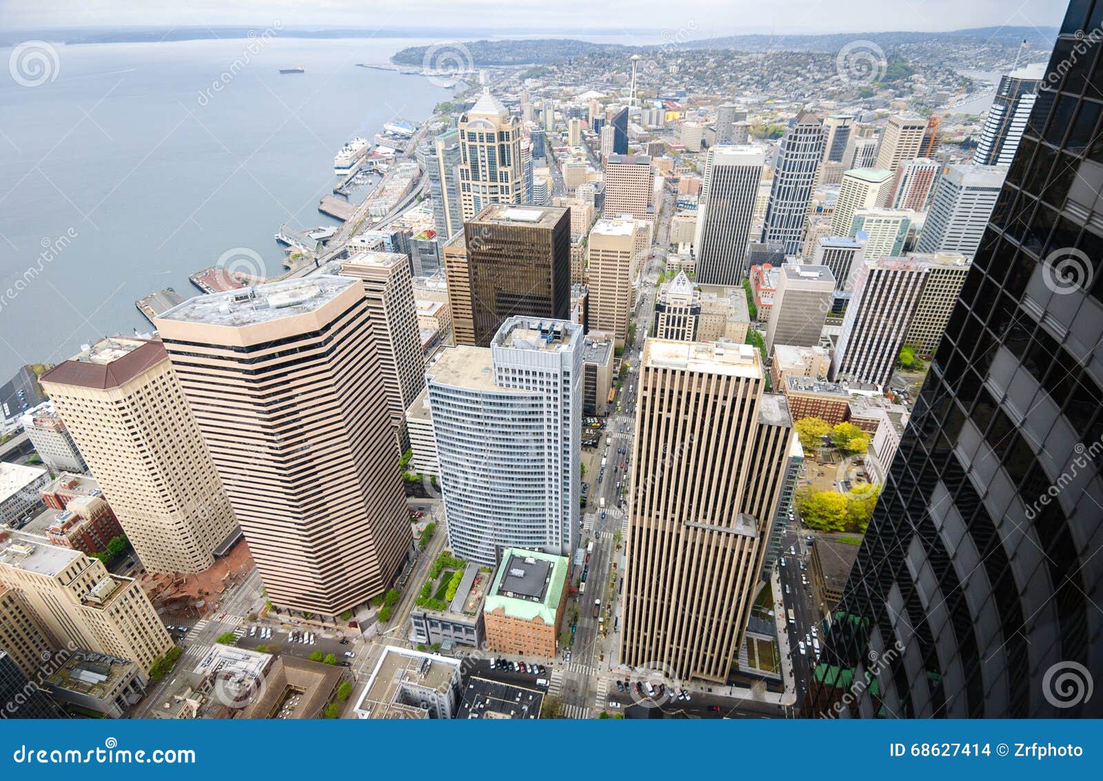 Seattle Skyline stock photo. Image of united, puget, bellevue - 68627414
