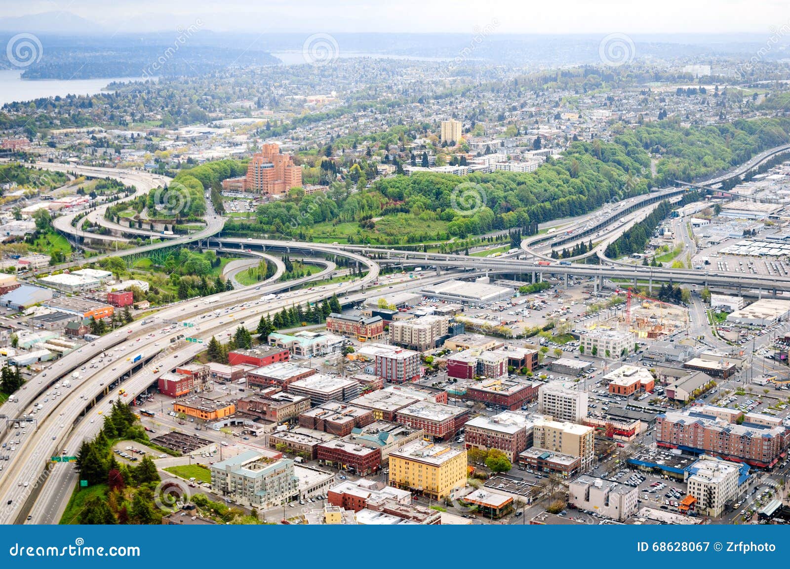 Seattle Skyline stock image. Image of major, city, emerald - 68628067