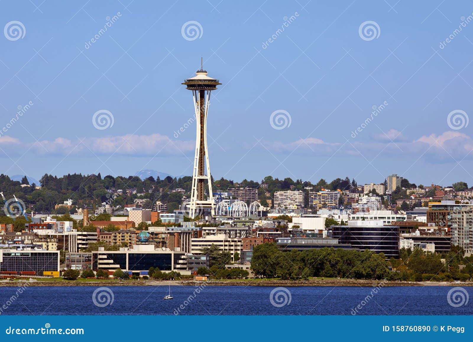 Seattle Skyline in Washington State Editorial Image - Image of ...