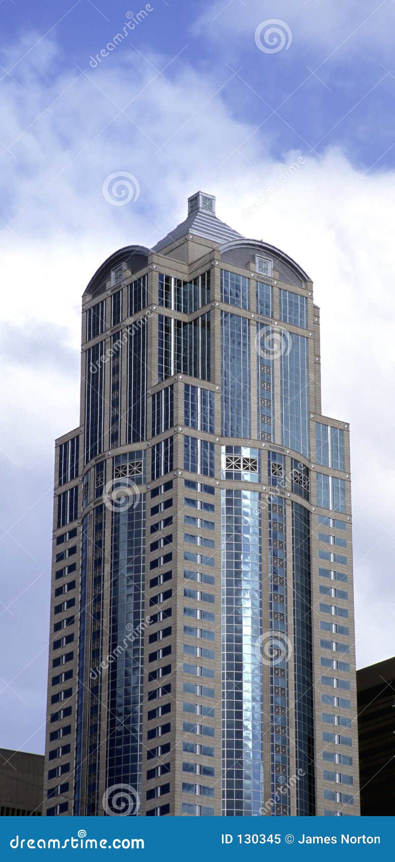 Seattle Skyscraper stock image. Image of tall, urban, height - 130345