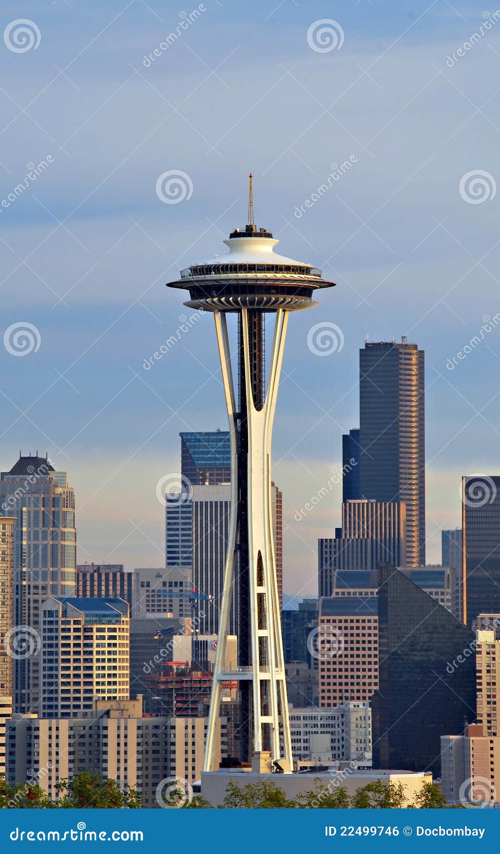 Seattle Space Needle As Seen From Inside The Chihuly Garden Editorial ...