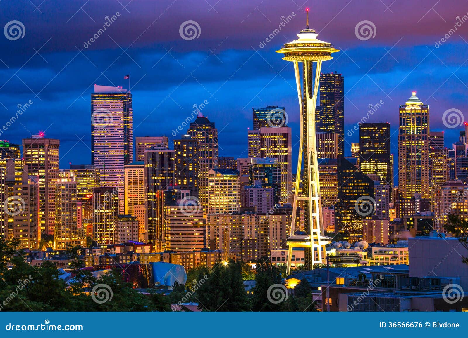 Space Needle Seattle At Night at Lori Birdwell blog