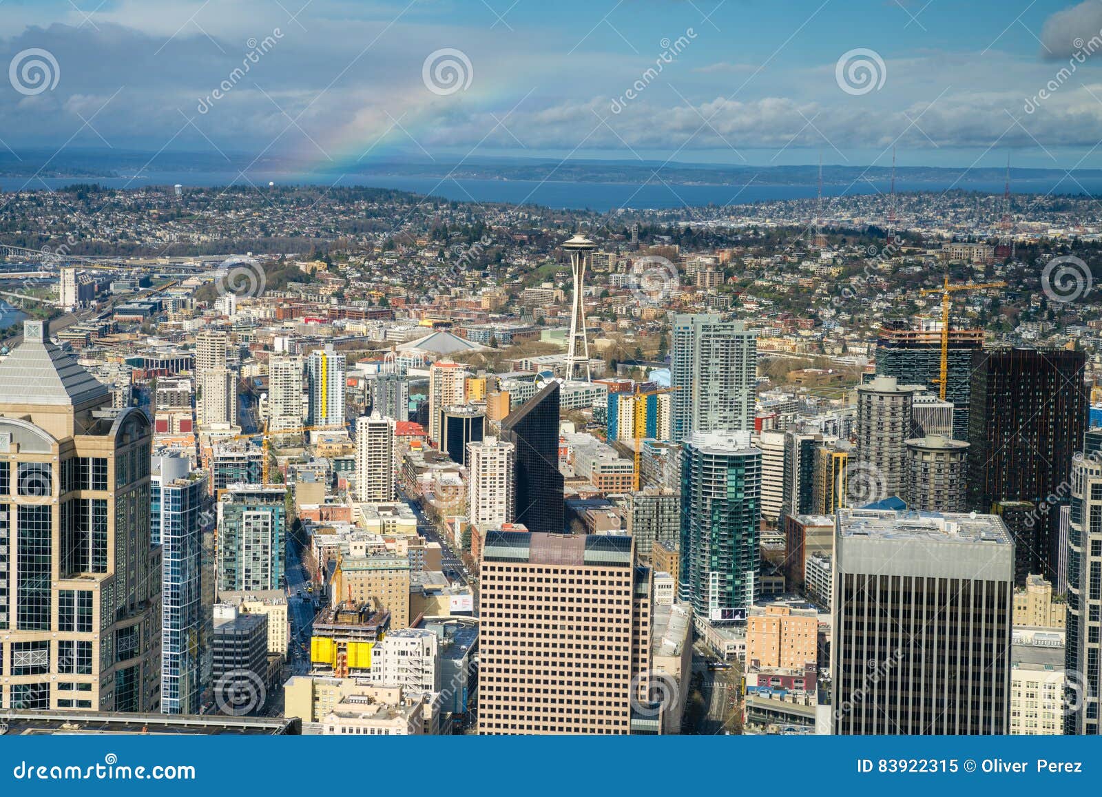 Seattle Space Needle and Skyline Editorial Image - Image of ...