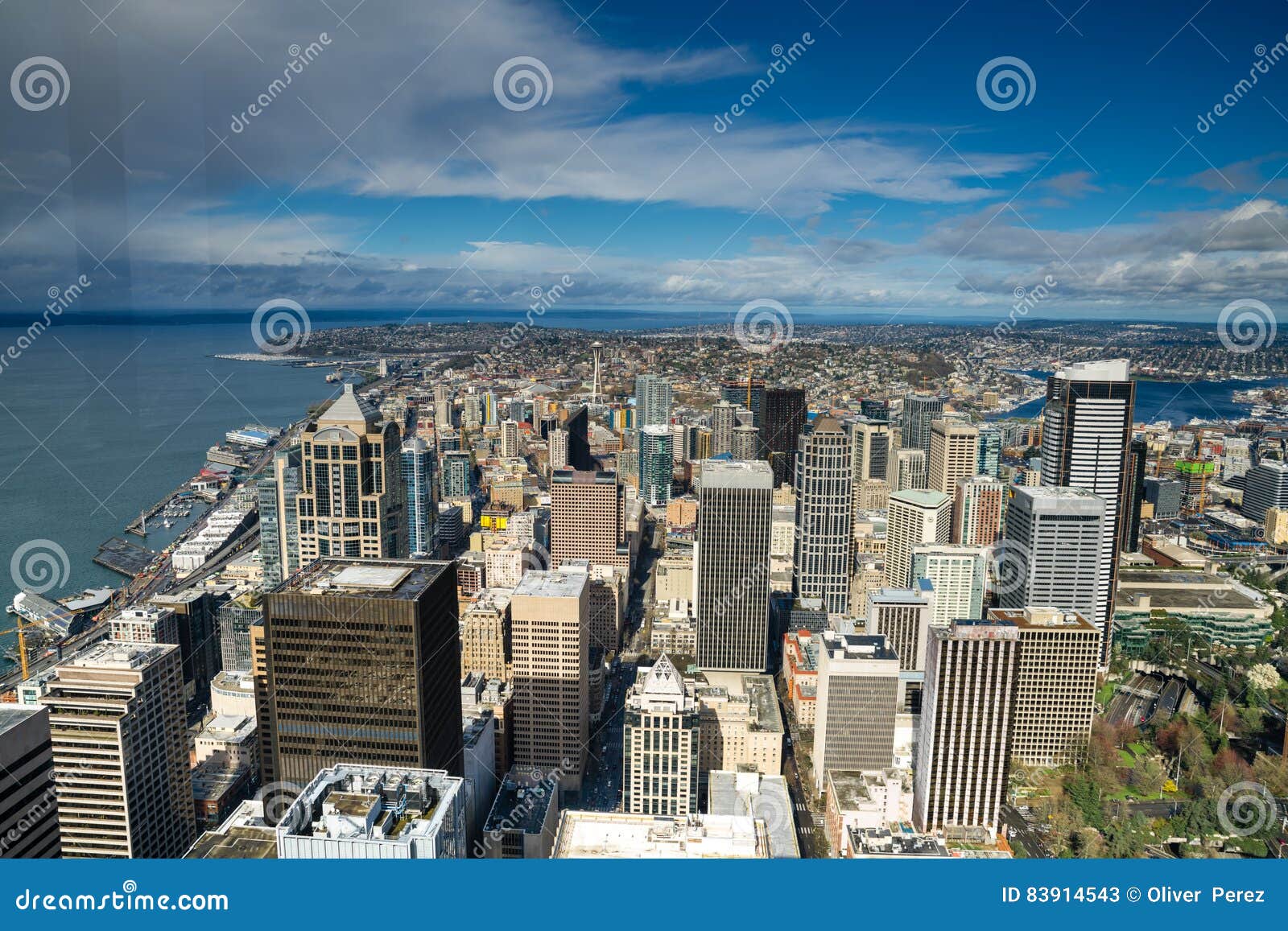Seattle Space Needle and Skyline Editorial Stock Photo - Image of ...