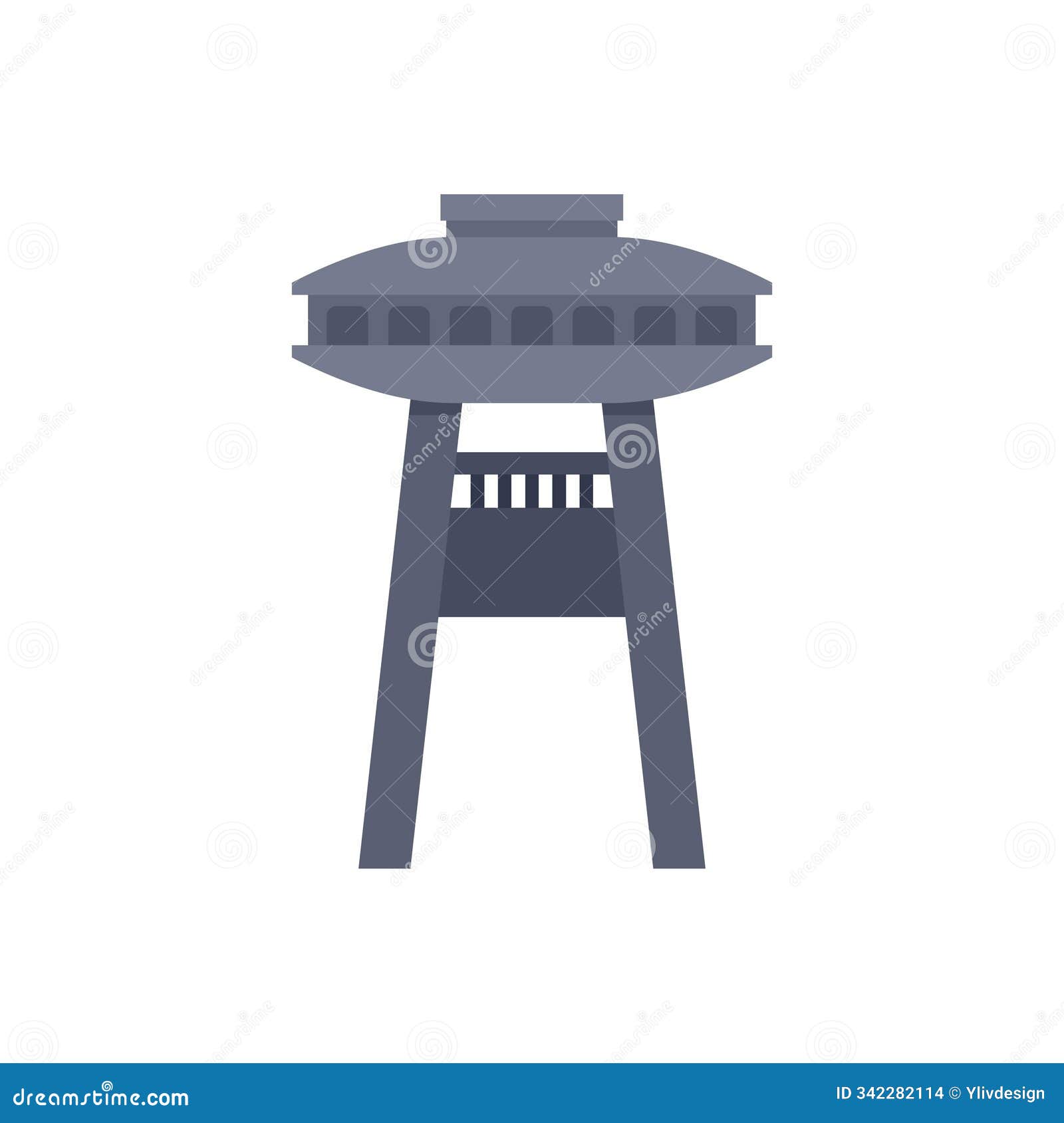 Seattle Space Needle Standing Tall on Three Legs Stock Illustration ...