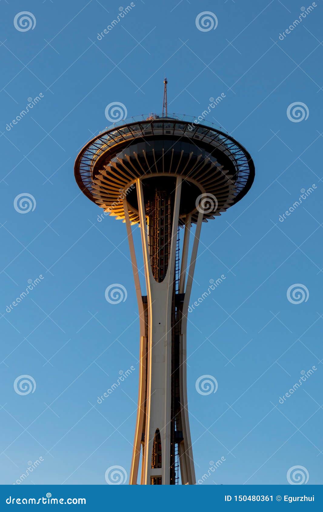 Seattle Space Needle at Sunset Editorial Photo - Image of beautiful ...