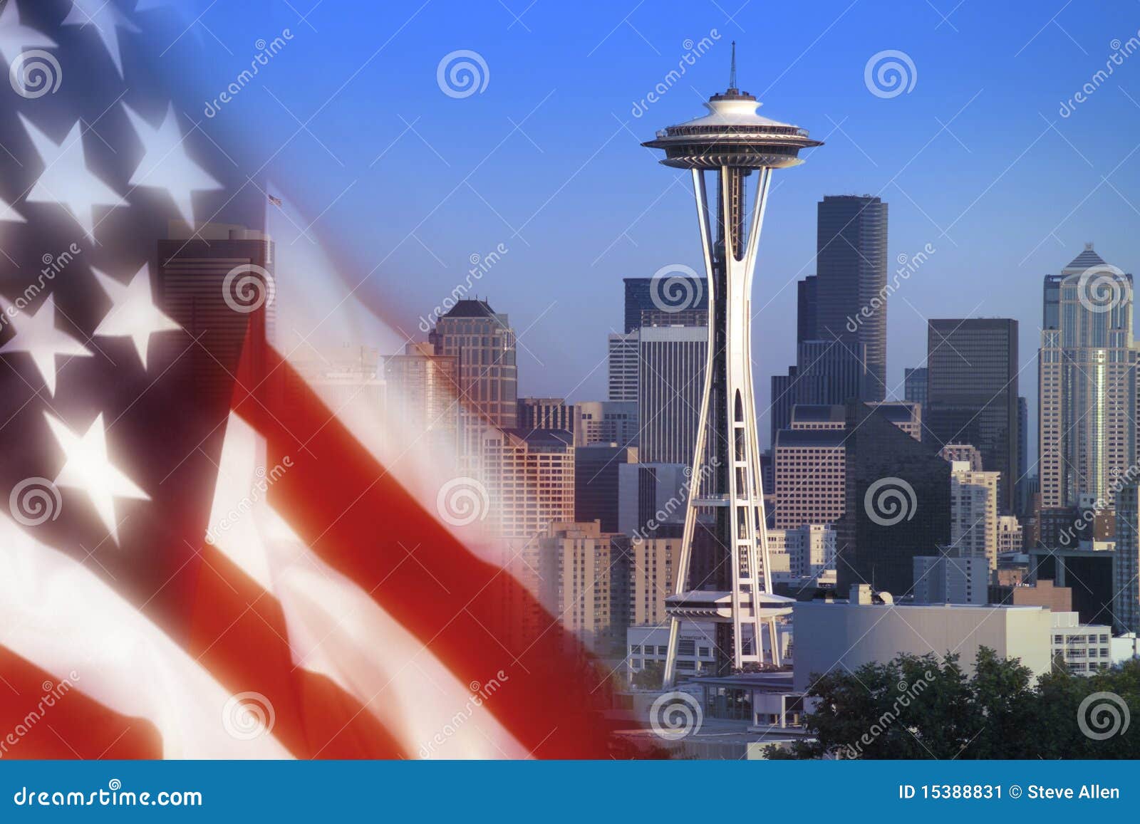 Seattle Space Needle - USA editorial photo. Image of skyscraper - 15388831