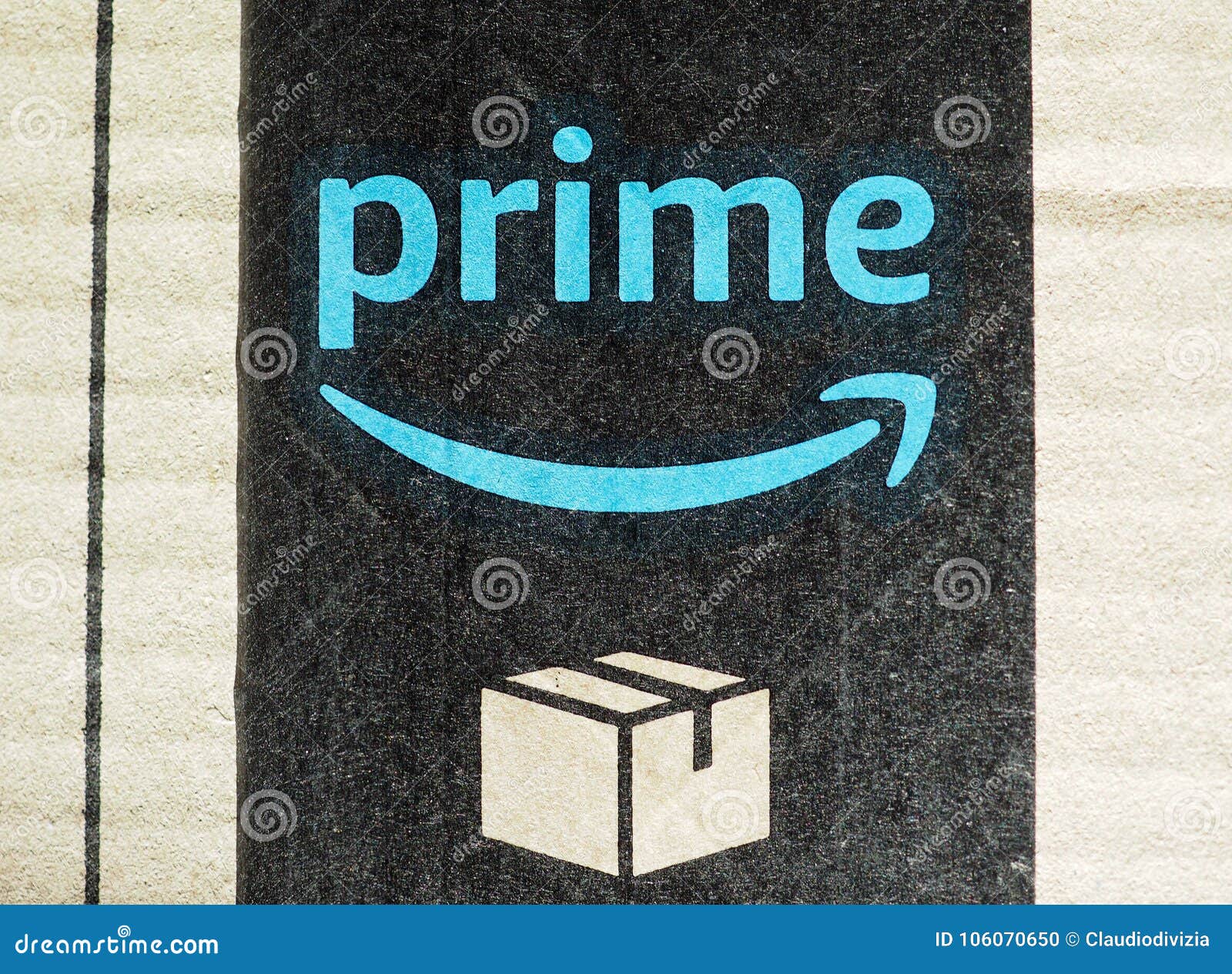 Amazon prime label editorial image. Image of american - 106070650