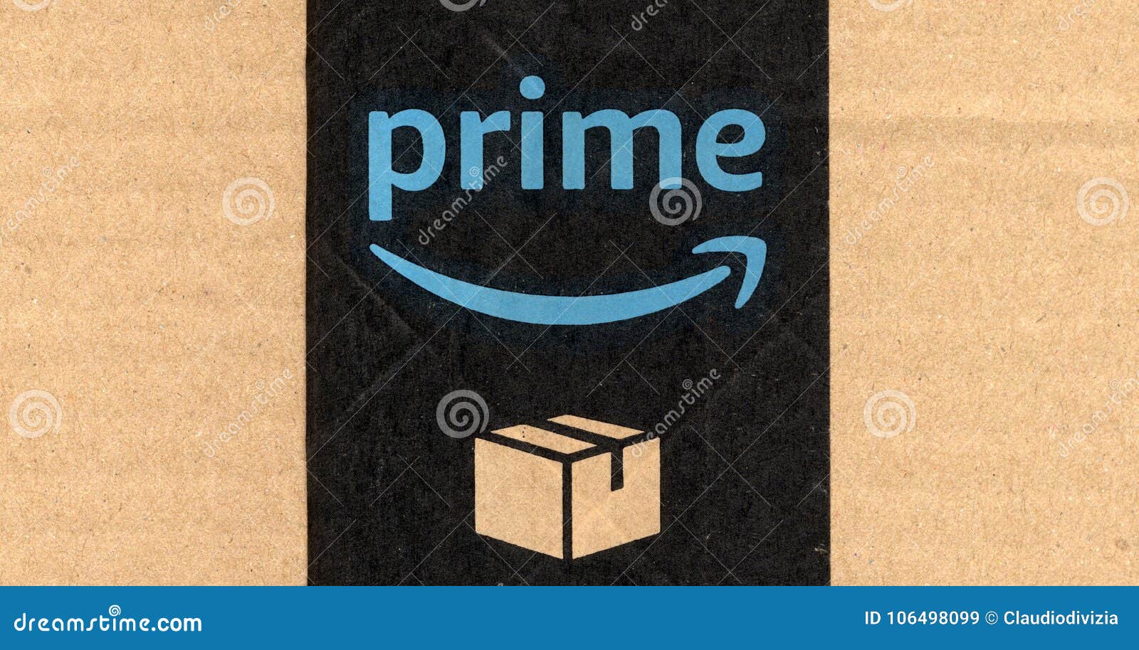 Amazon prime label editorial stock image. Image of ecommerce - 106498099