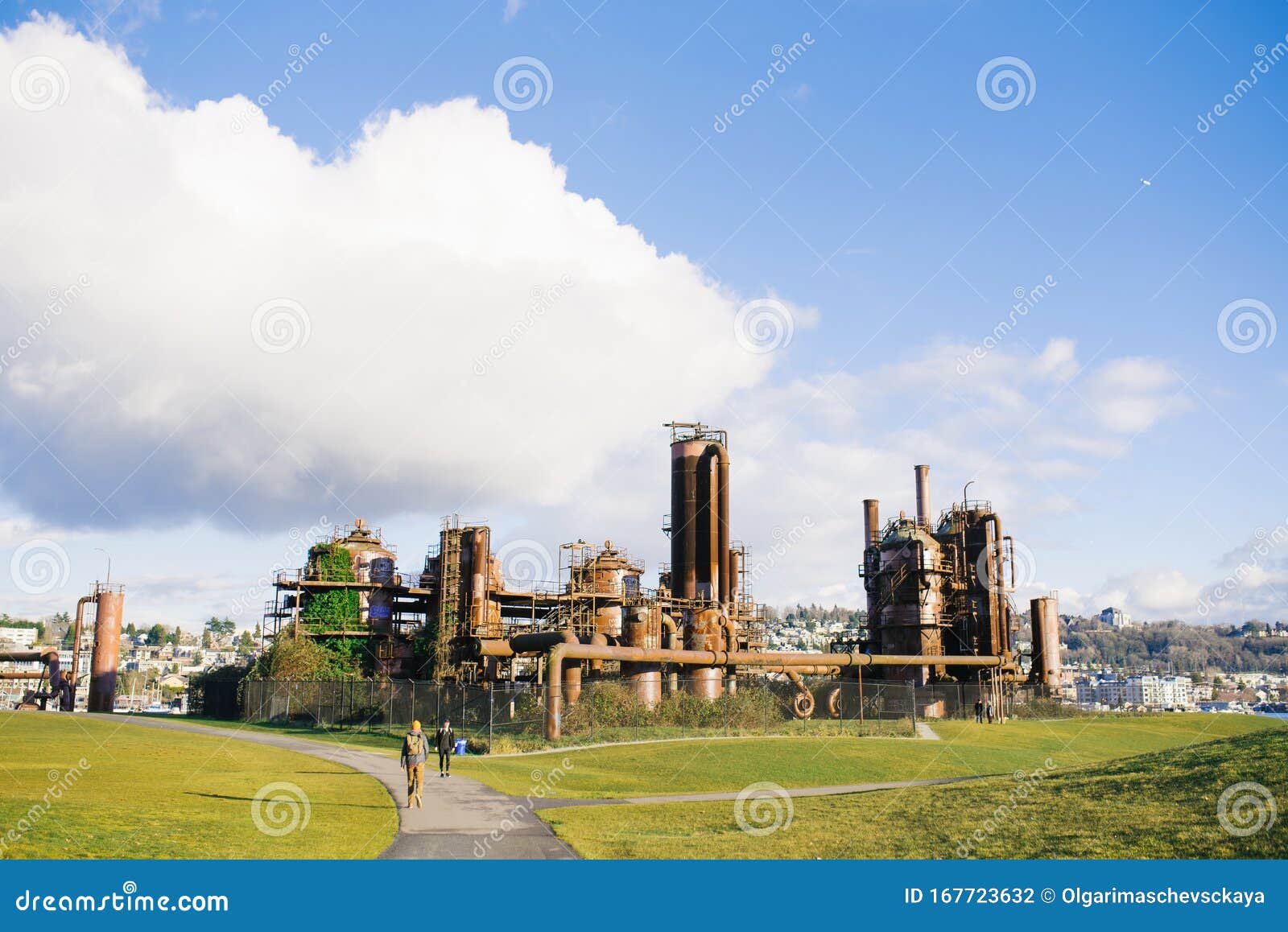 Seattle, USA. Gas Works Park Editorial Photography - Image of global ...