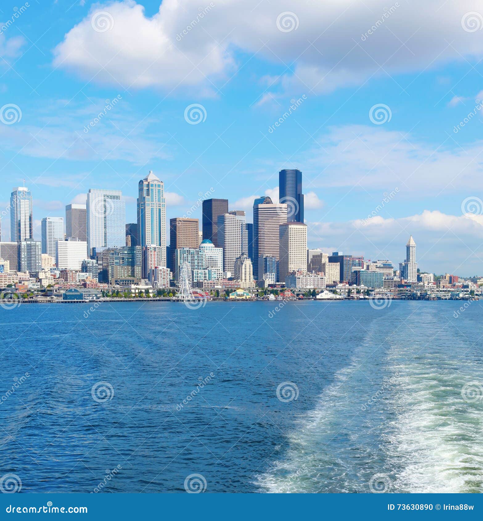 Seattle, WA - March 23, 2011: Seattle Waterfront Pier 55 and 54 ...